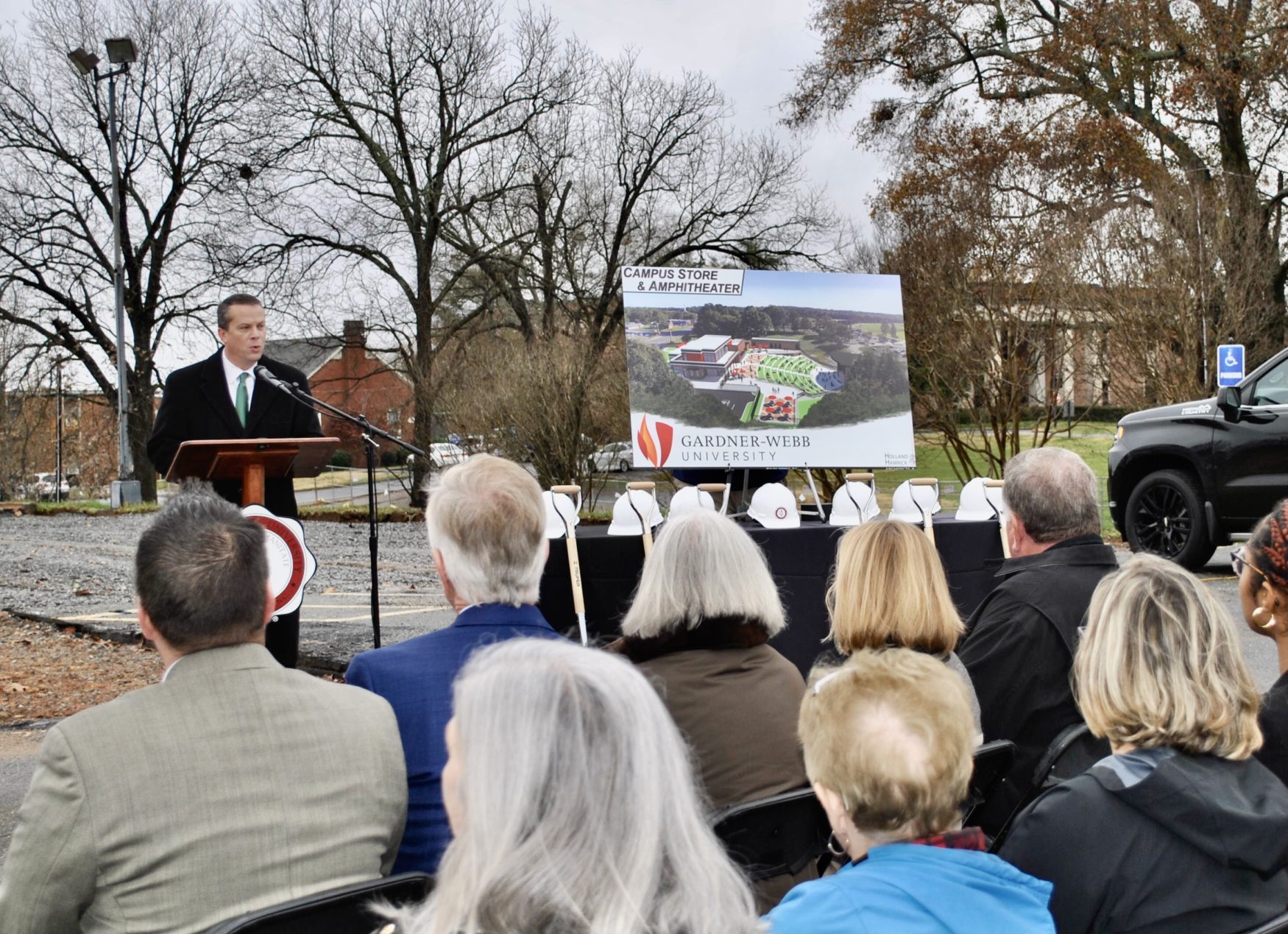Groundbreaking Held for Brinkley Amphitheater | Gardner-Webb University