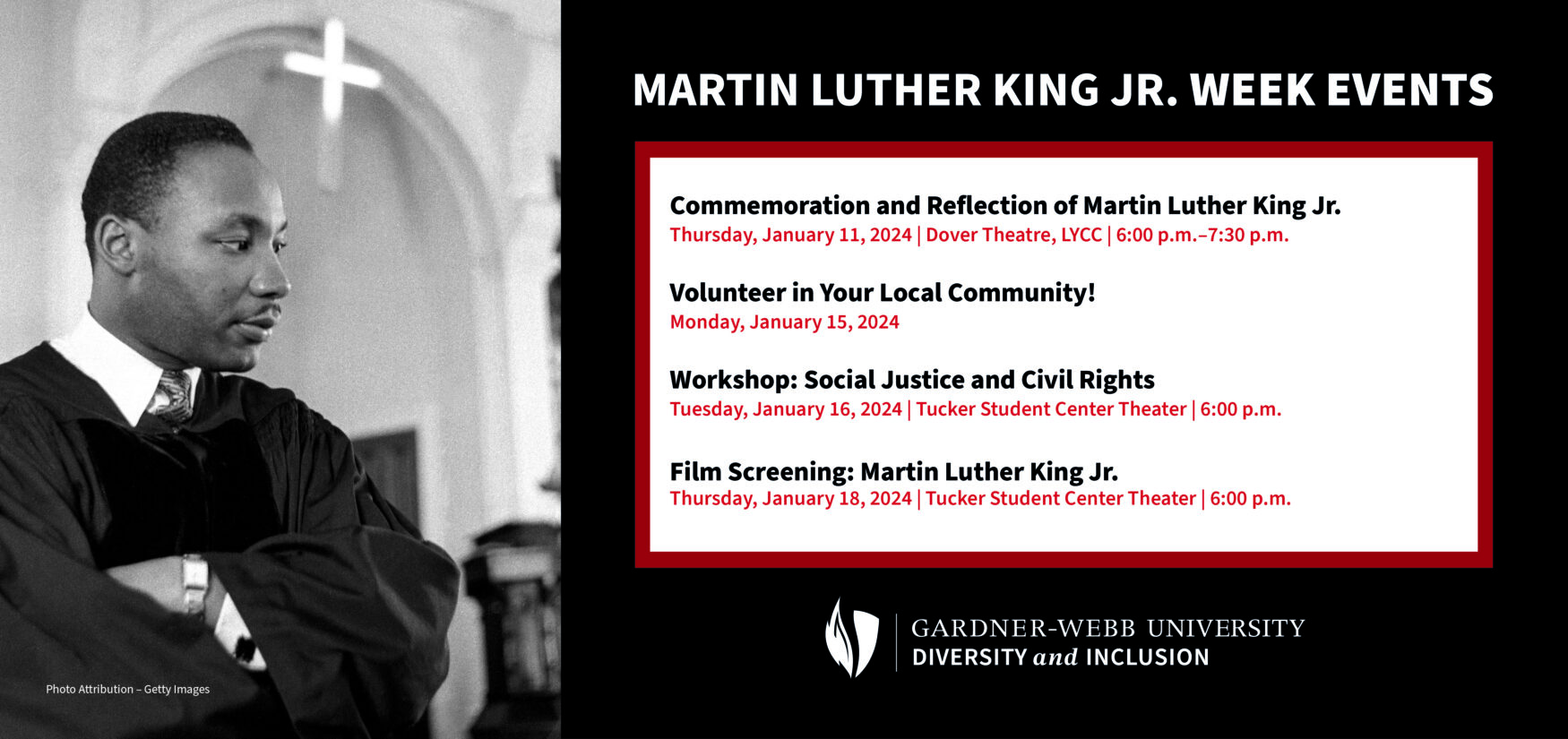 January Events celebrate legacy of Martin Luther King | Gardner-Webb ...